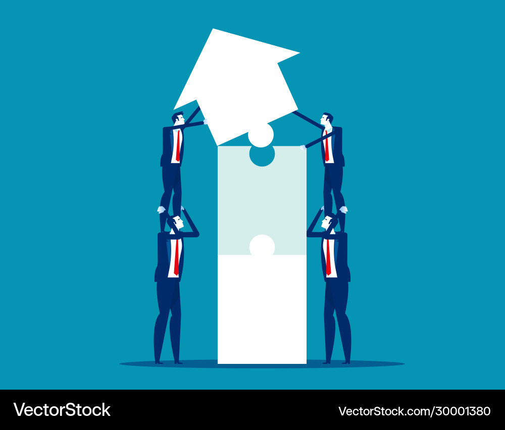 Business partners and teamwork concept Royalty Free Vector