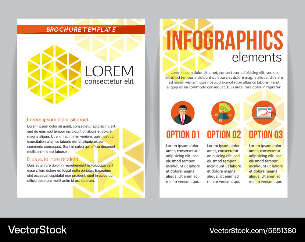 Corporate Business Stationing Broschüre Vorlage Vektorbild