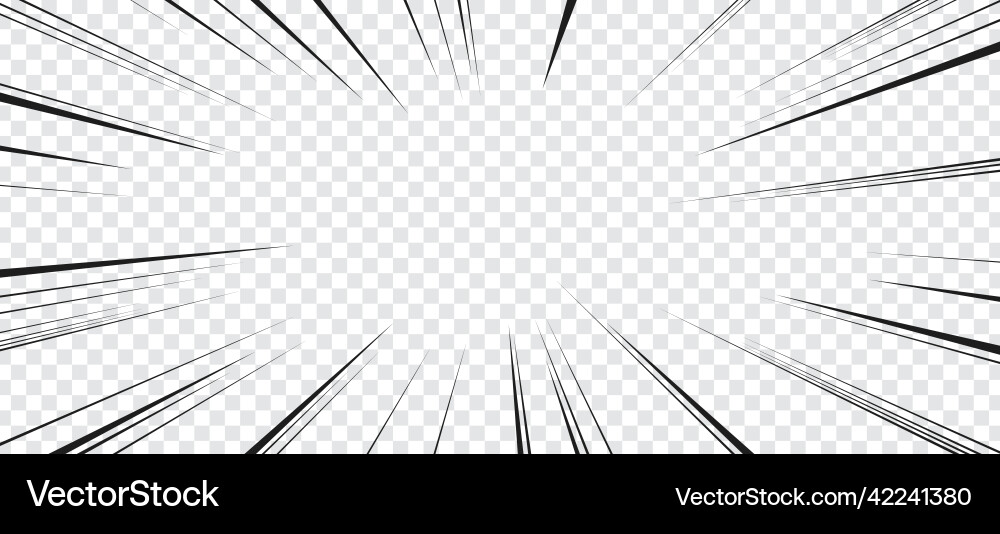 Manga transparent comic explosion motion movement Vector Image