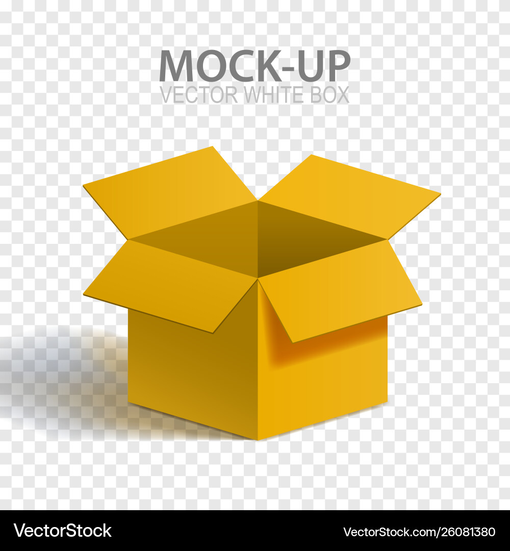 Mock-up box Royalty Free Vector Image - VectorStock