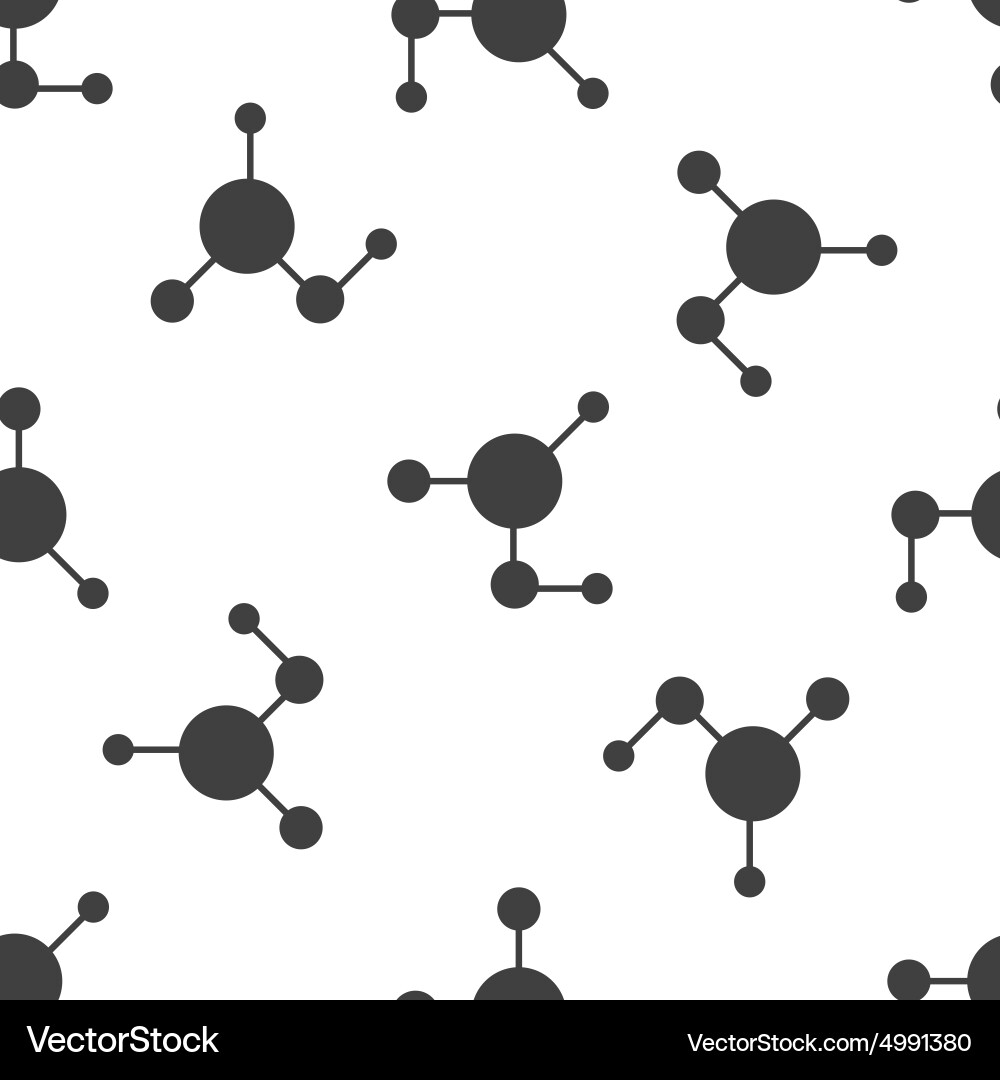 Molecular Pattern - White Background Royalty Free Vector