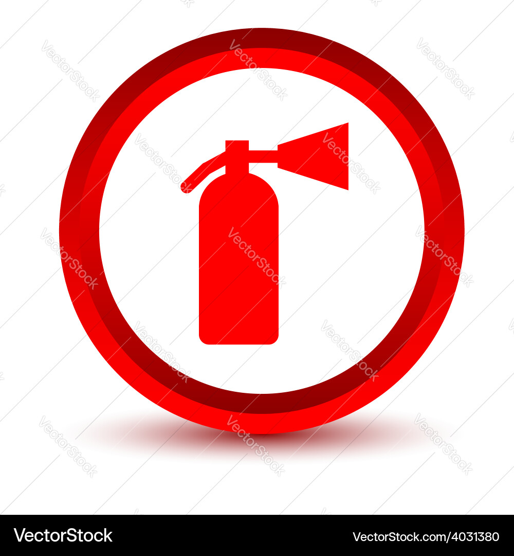 Red fire extinguisher icon – Royalty-Free Vector | VectorStock