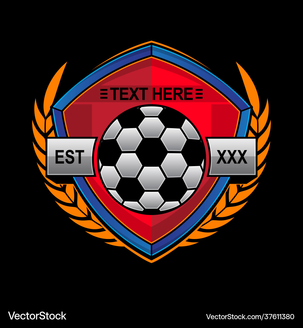 Simple soccer logo Royalty Free Vector Image - VectorStock