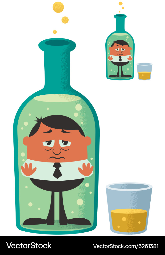 Alcoholism Royalty Free Vector Image - VectorStock