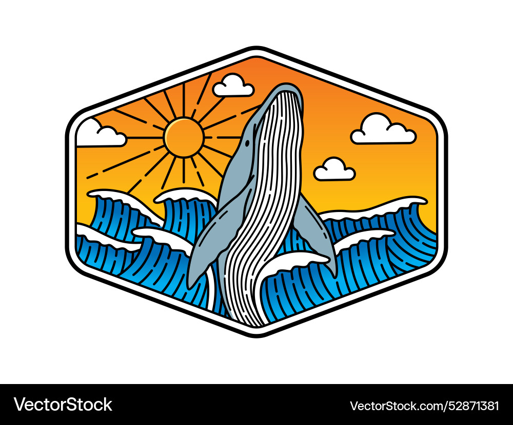 Beautiful nature line art template Royalty Free Vector Image