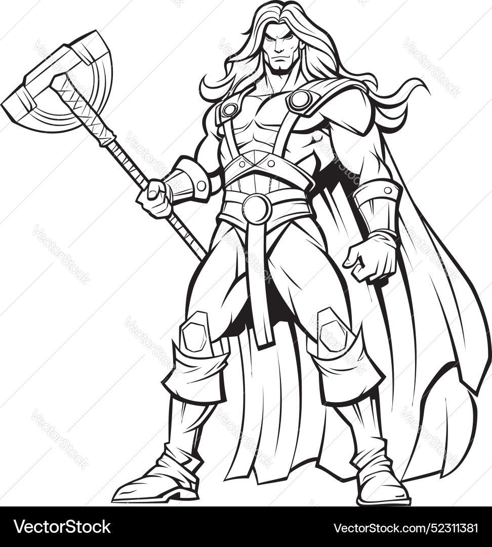 Defenders determination iconic axe graphics Vector Image