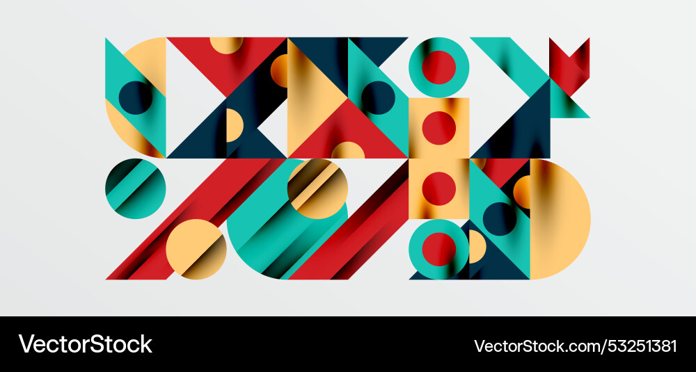 Geometric neo patterns abstract background Vector Image