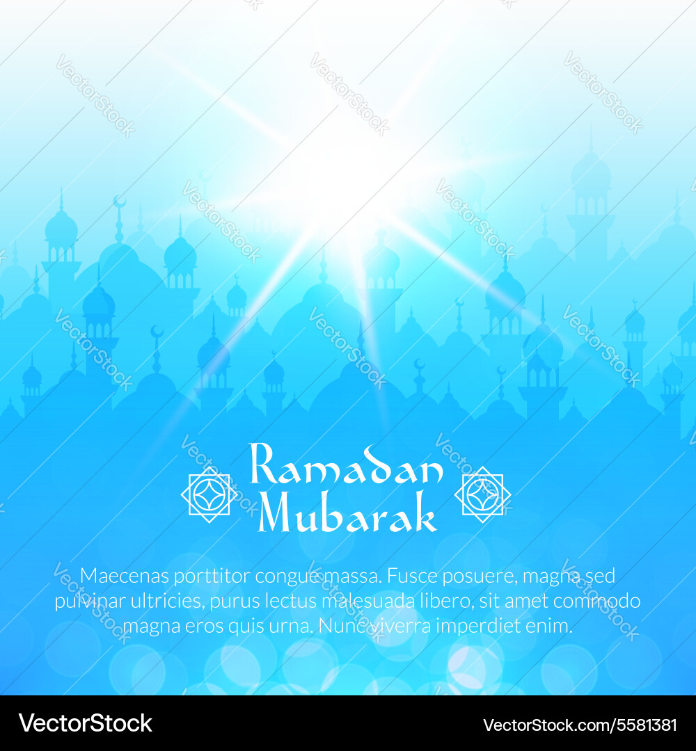 Light landscape wallpaper with mosques Royalty Free Vector