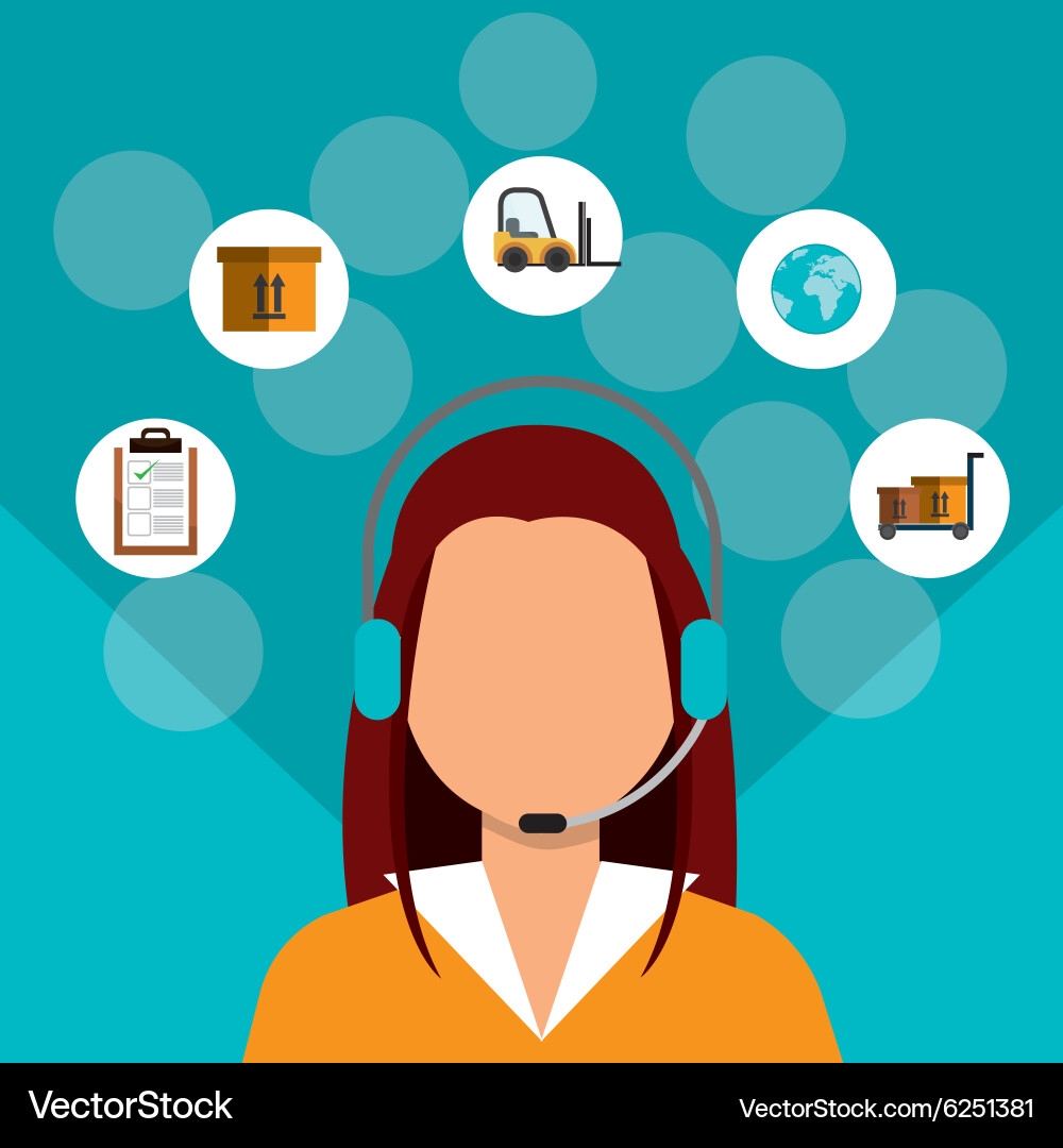 Logistic service Royalty Free Vector Image - VectorStock