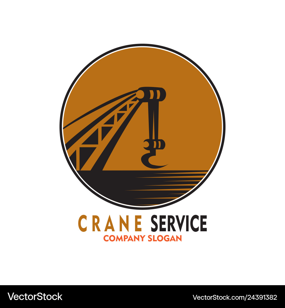 Cran Service Logo Lizenzfreies Vektorbild - VectorStock