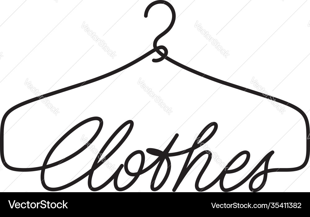 Creative clothes logo design Royalty Free Vector Image