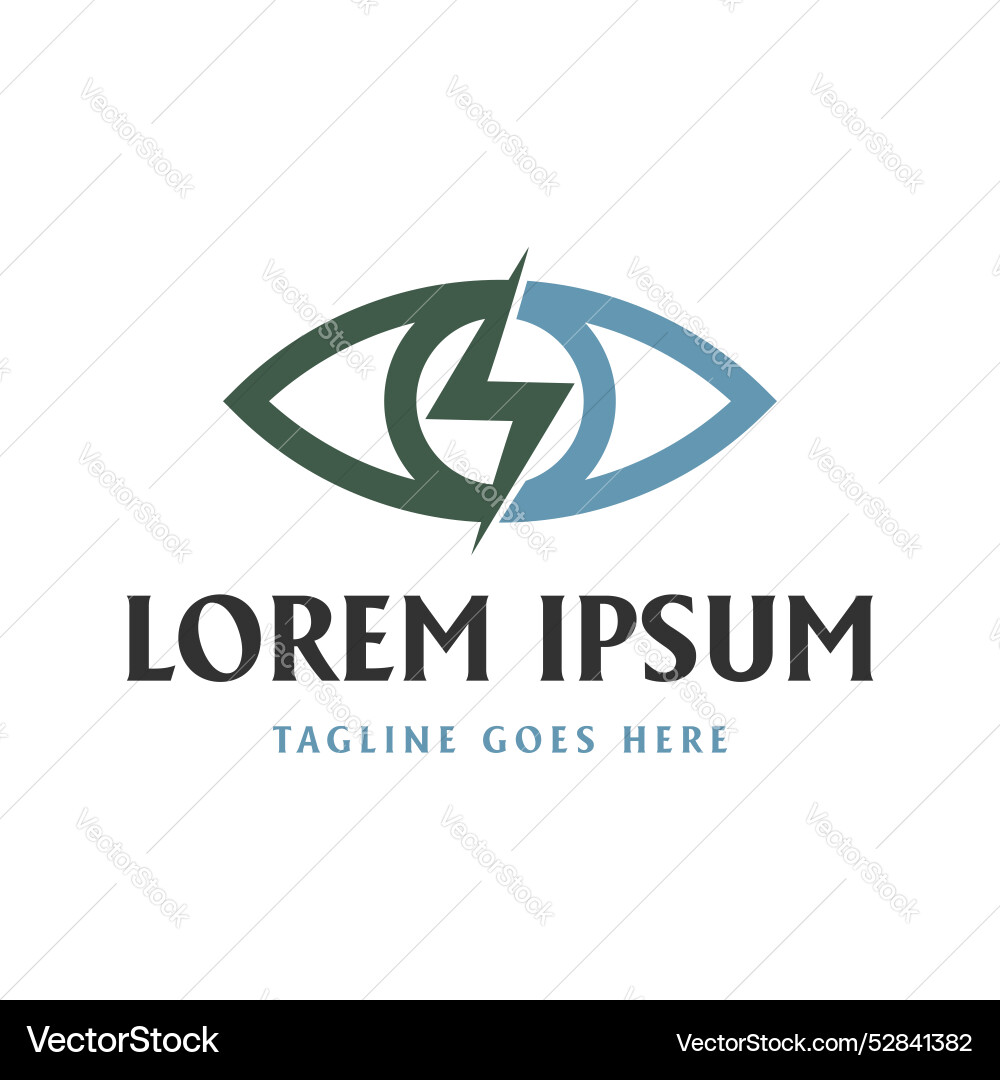 Futuristic eye vision lens optic icon symbol Vector Image
