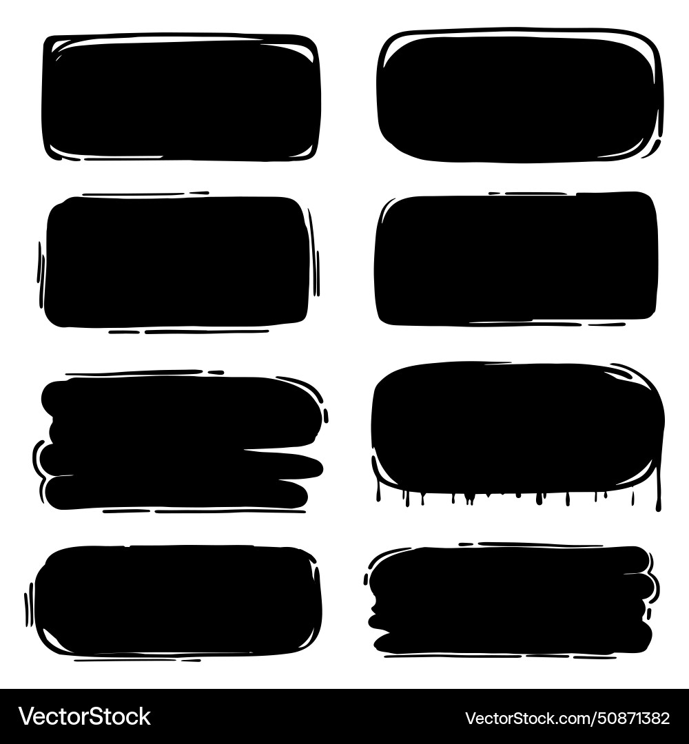 Grunge brush stroke design element for banner Vector Image Grunge brush stroke design element for banner Vector Image