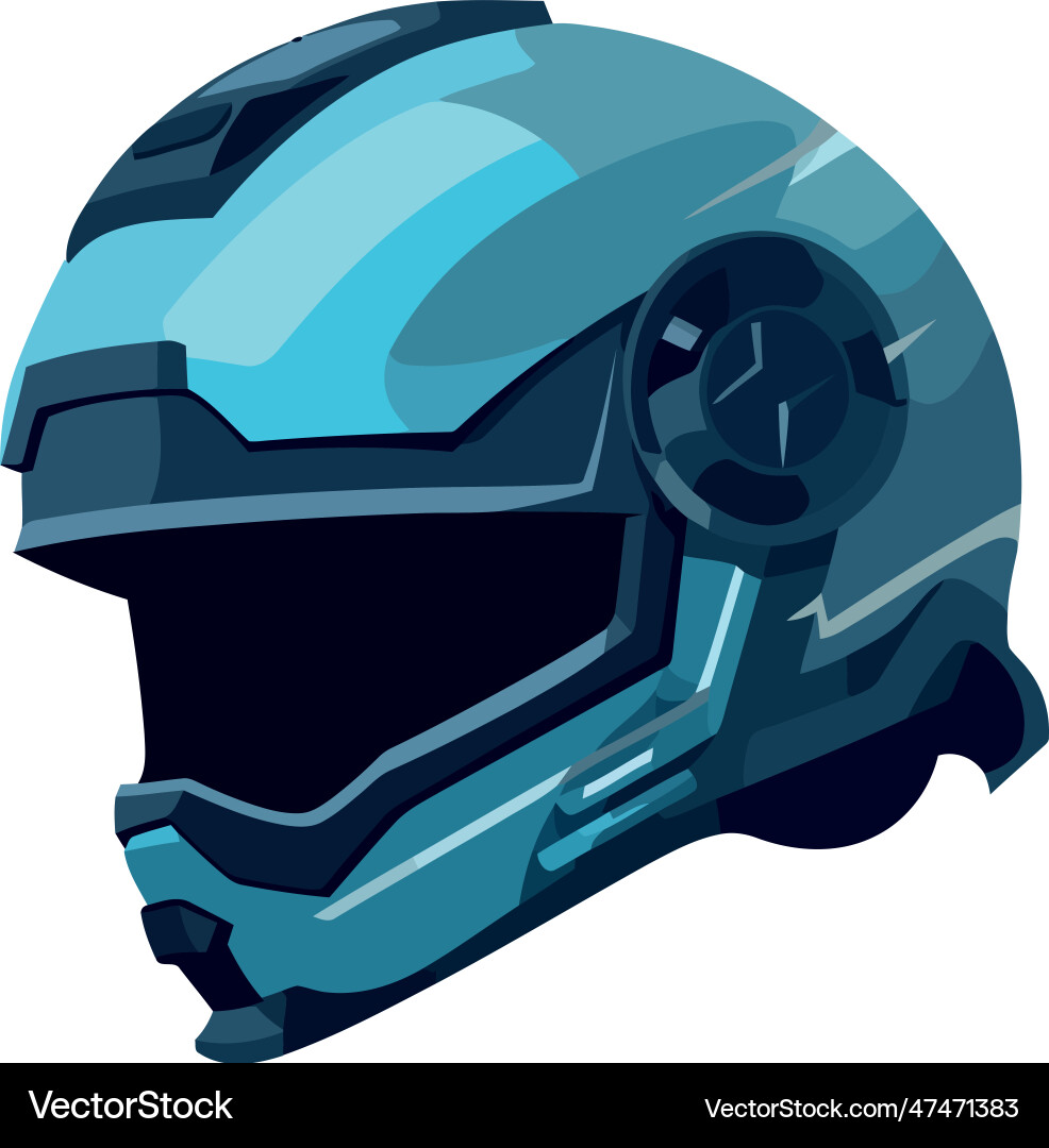Biker Helm Design Lizenzfreies Vektorbild - VectorStock