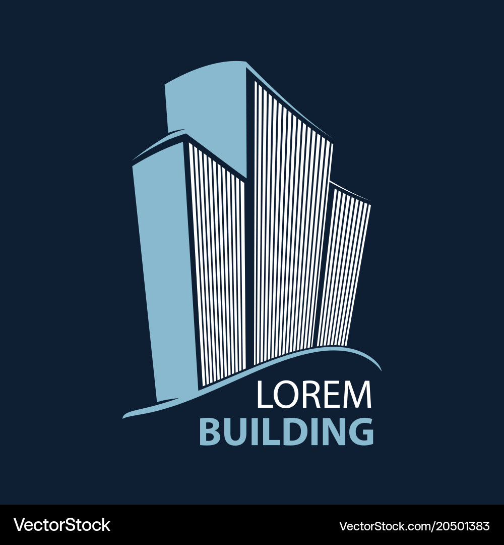 Building symbol architecture business Royalty Free Vector