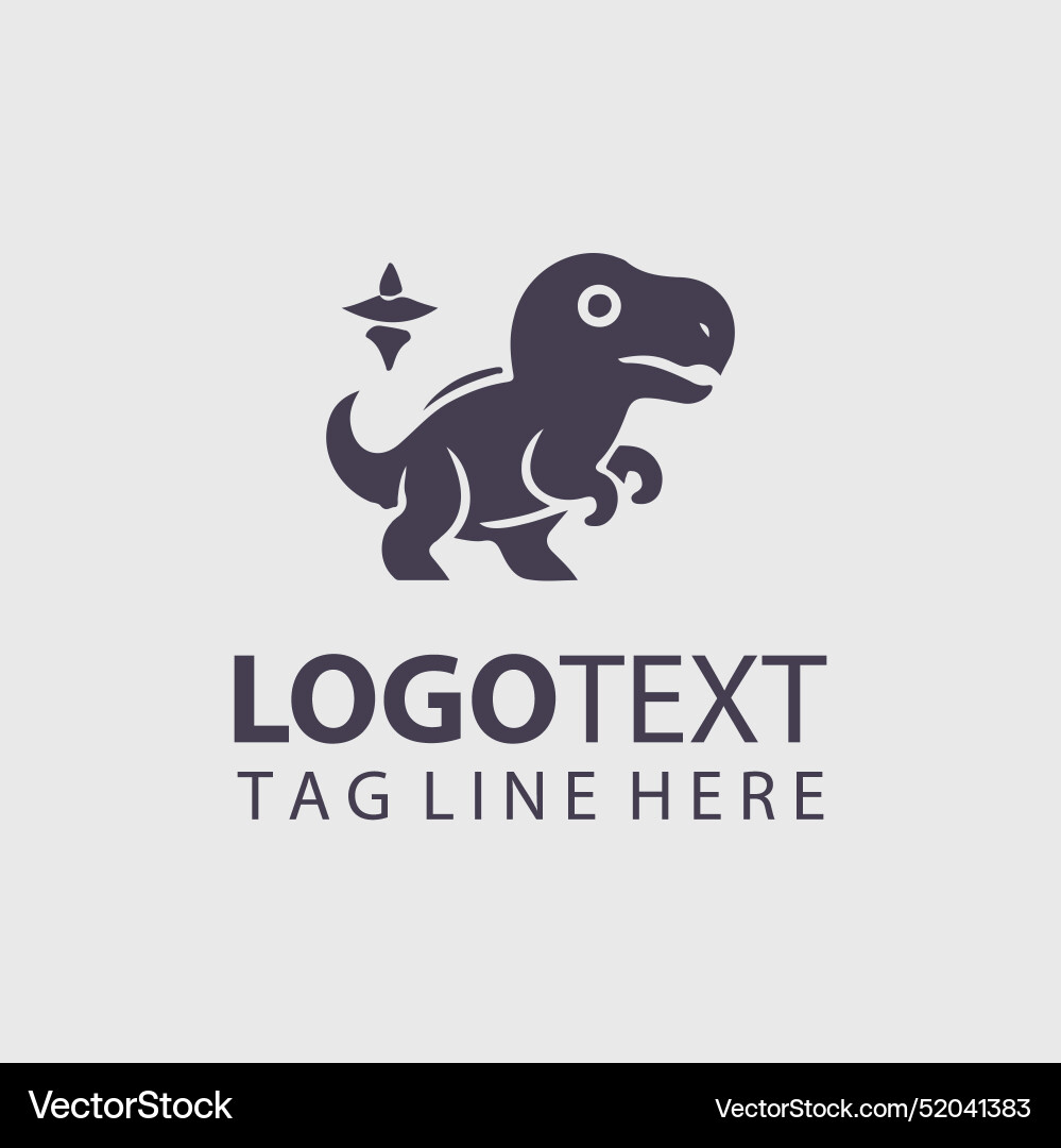 Dino logo Royalty Free Vector Image - VectorStock