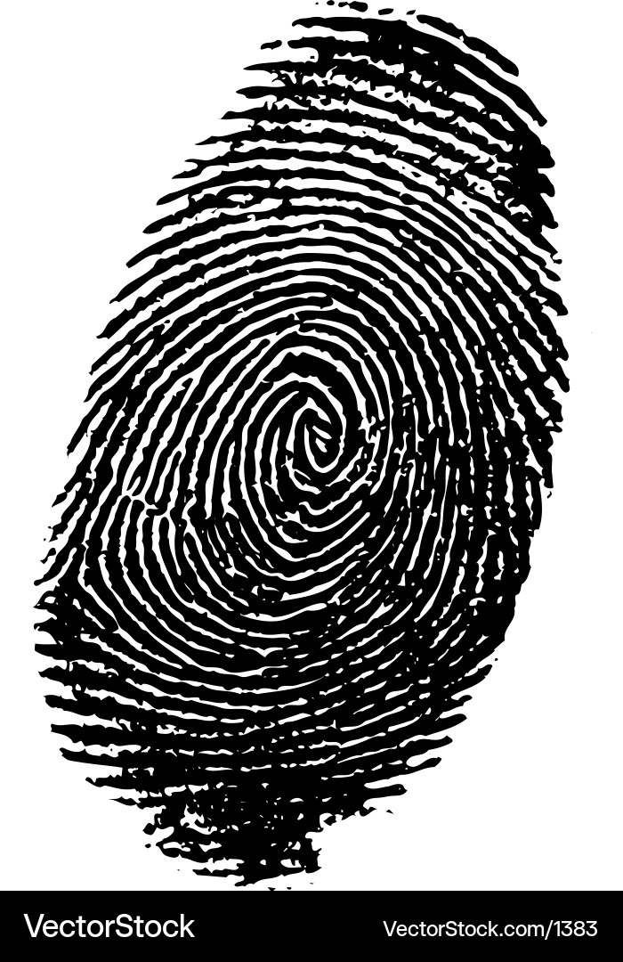 Finger print Royalty Free Vector Image - VectorStock