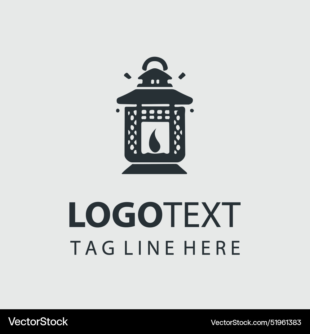 Lantern logo Royalty Free Vector Image - VectorStock