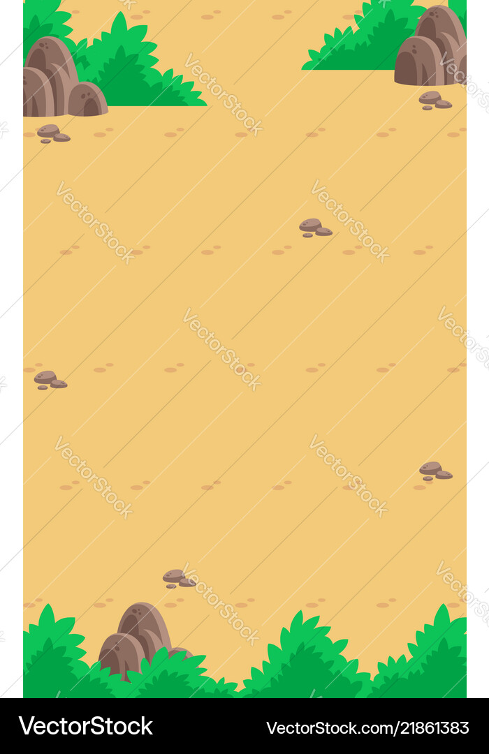 Nature game background Royalty Free Vector Image