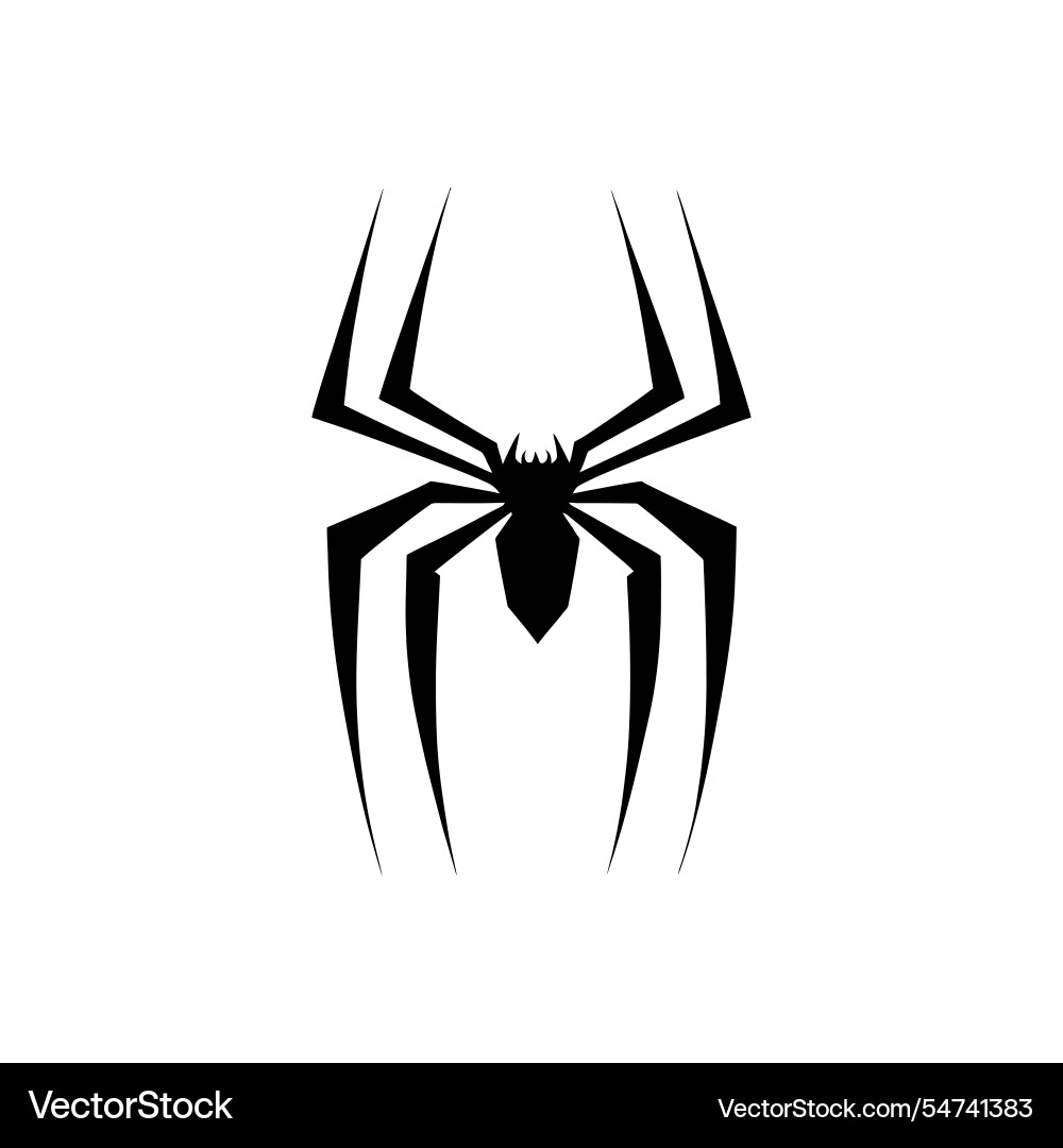 Spiderman logo sticker Royalty Free Vector Image