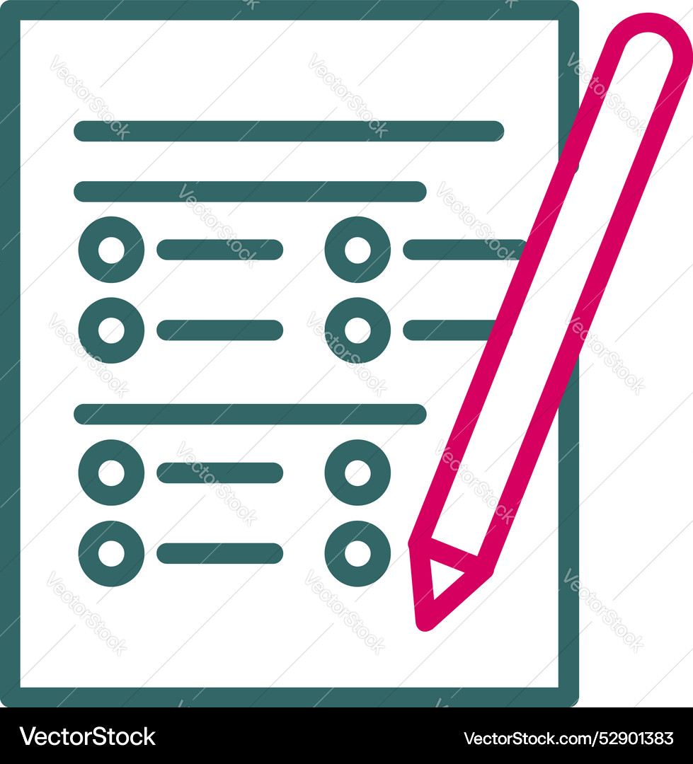 Test icon design Royalty Free Vector Image - VectorStock