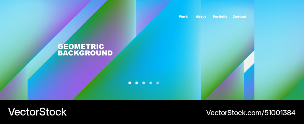 Geometric gradient background in azure magenta Vector Image