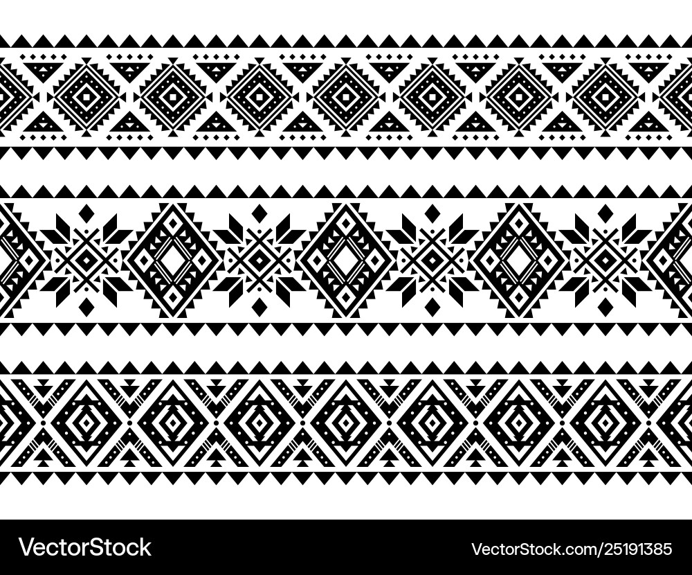 Aztec Tribal Pattern Royalty Free Vector Image