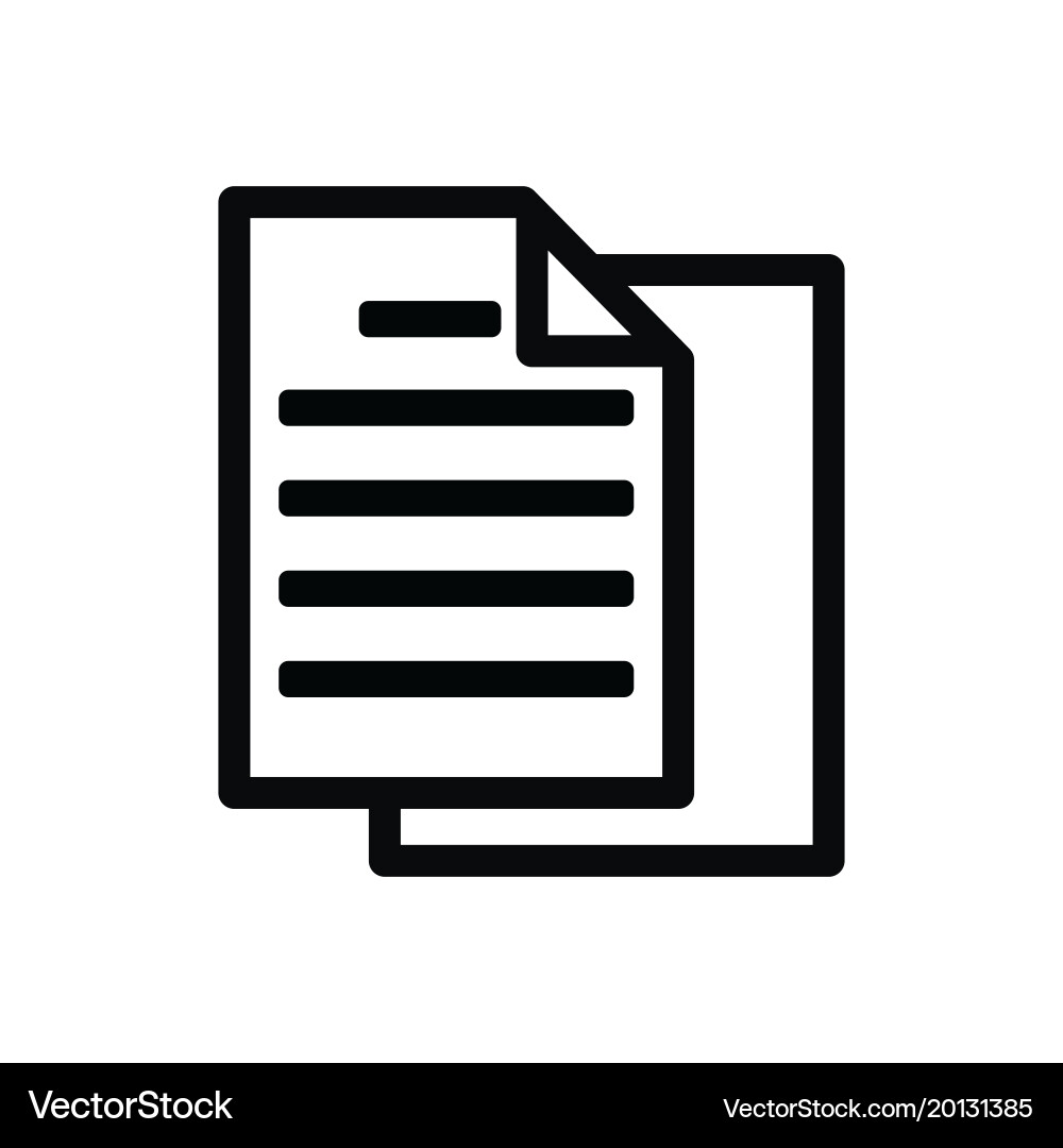 Document icon Royalty Free Vector Image - VectorStock