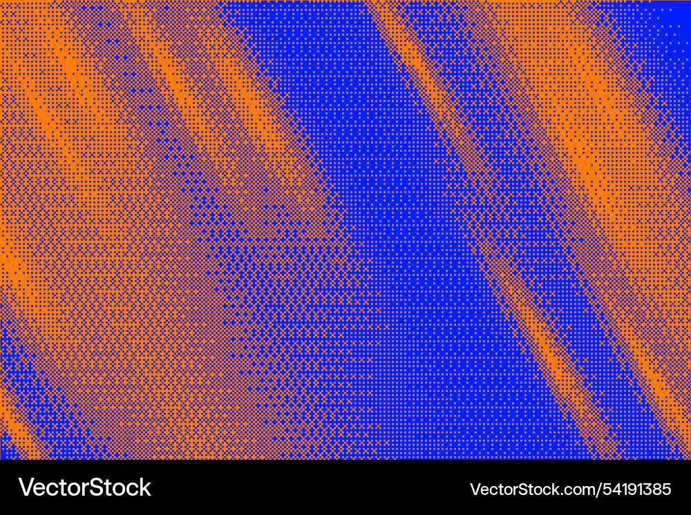 Pixel bitmap background with retro dotted pattern Vector Image