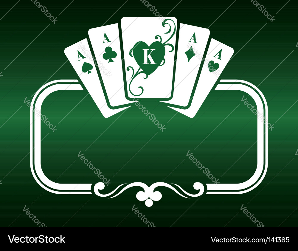Poker Card Frame Royalty Free Vector Image - VectorStock