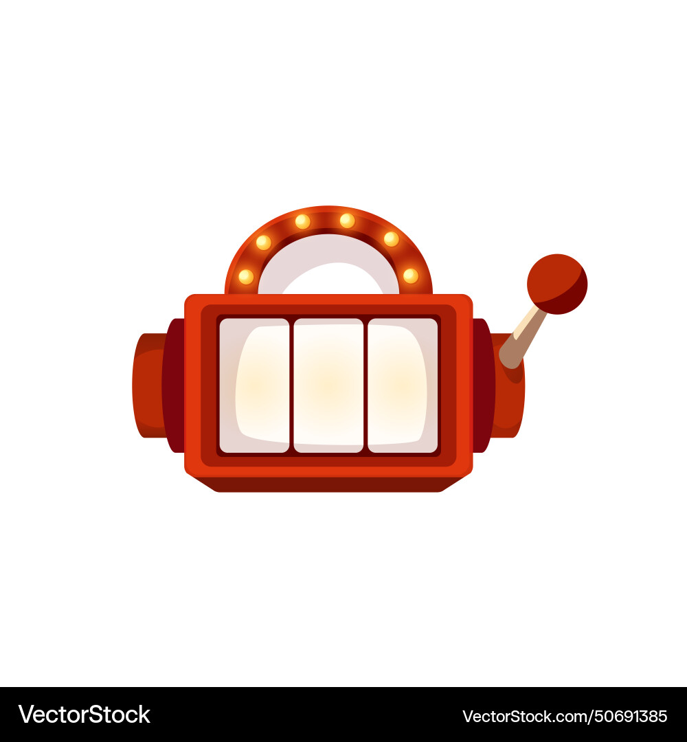 Top-view casino slot machine Royalty Free Vector Image