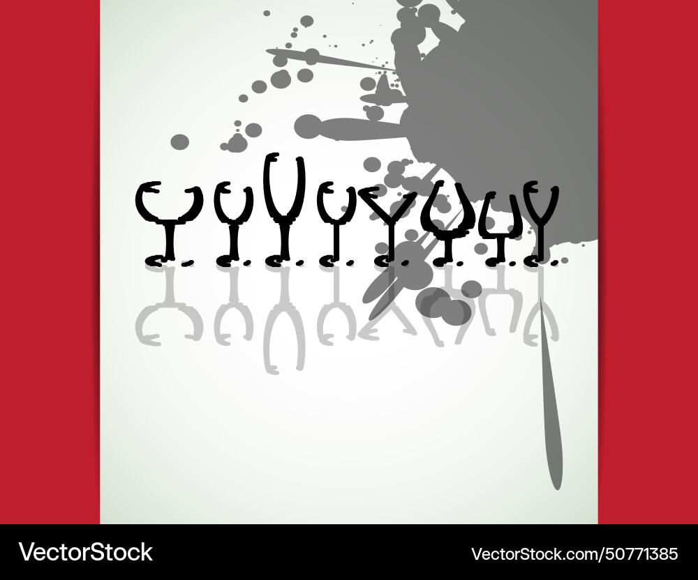 Wine card business background for menu map Vector Image