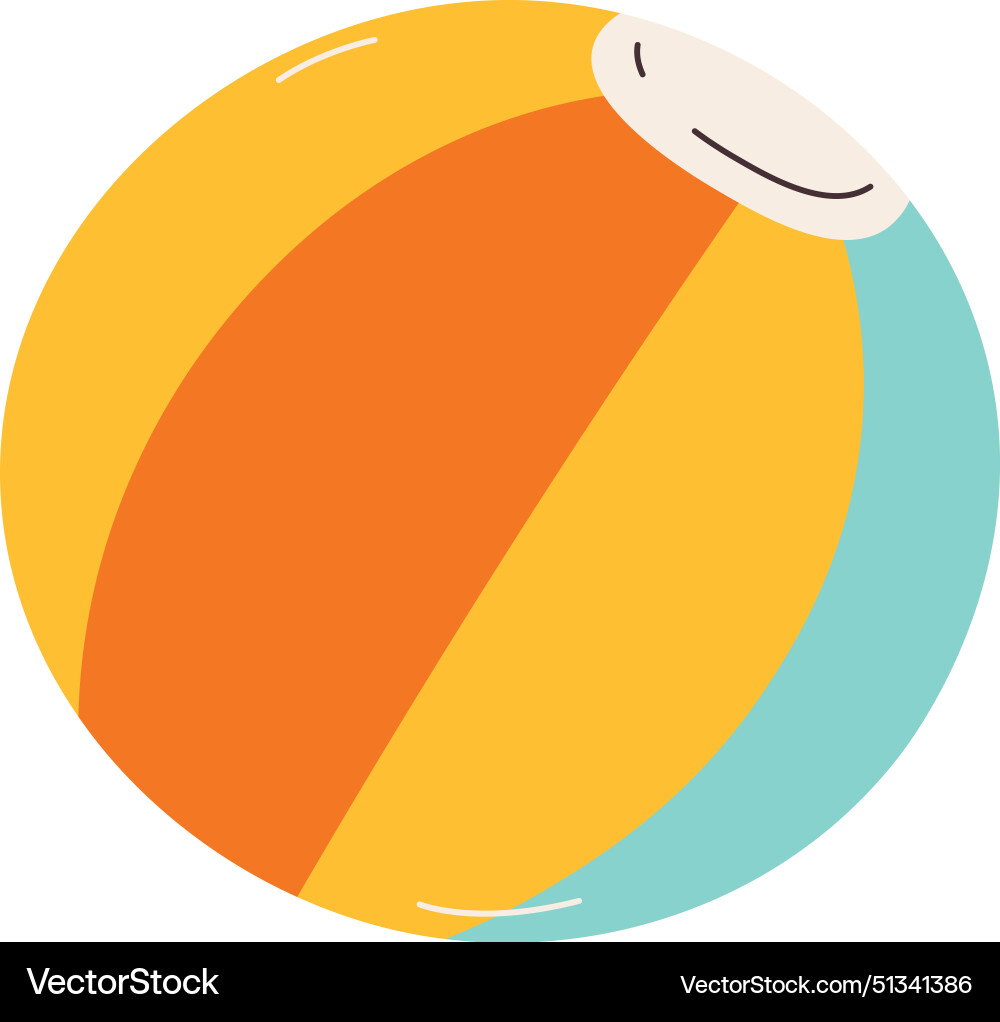 Beach ball icon Royalty Free Vector Image - VectorStock