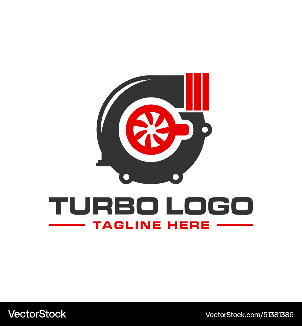 Diesel car turbo logo Royalty Free Vector Image