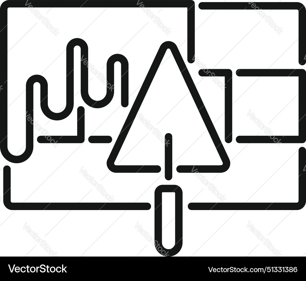 Digital strategy and analysis icon Royalty Free Vector Image