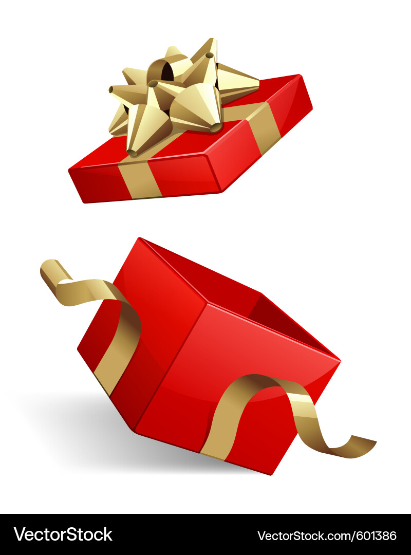 Open Gift Box Vector Free Download