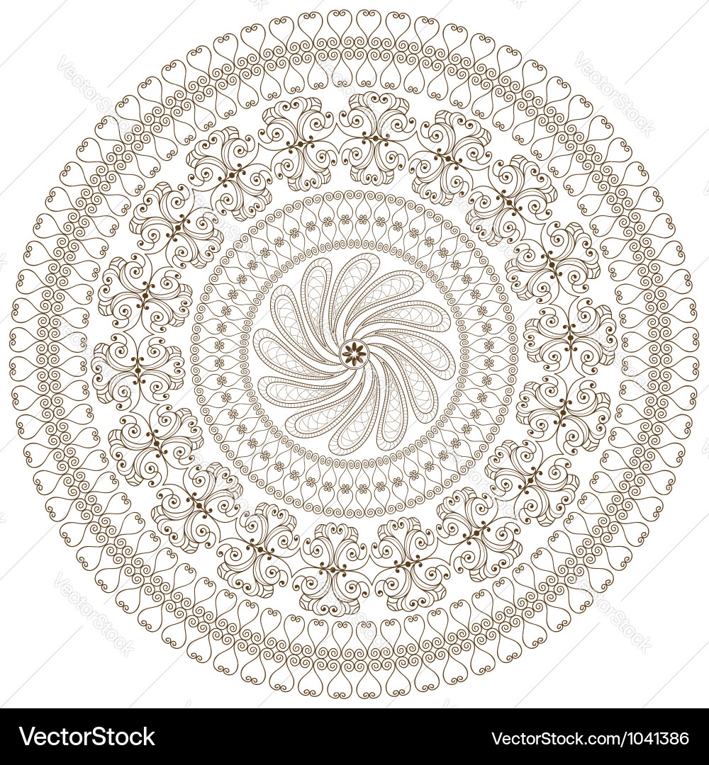 Round frame Royalty Free Vector Image - VectorStock