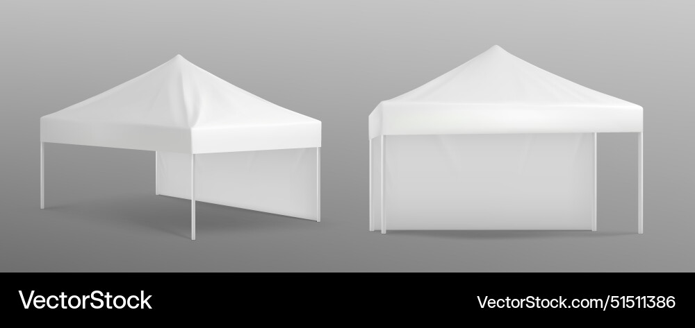 Tent mockup for exhibition event Royalty Free Vector Image