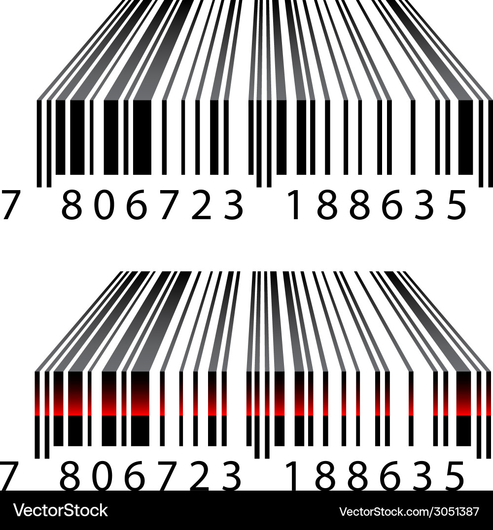 3d Barcodes Lizenzfreies Vektorbild - VectorStock