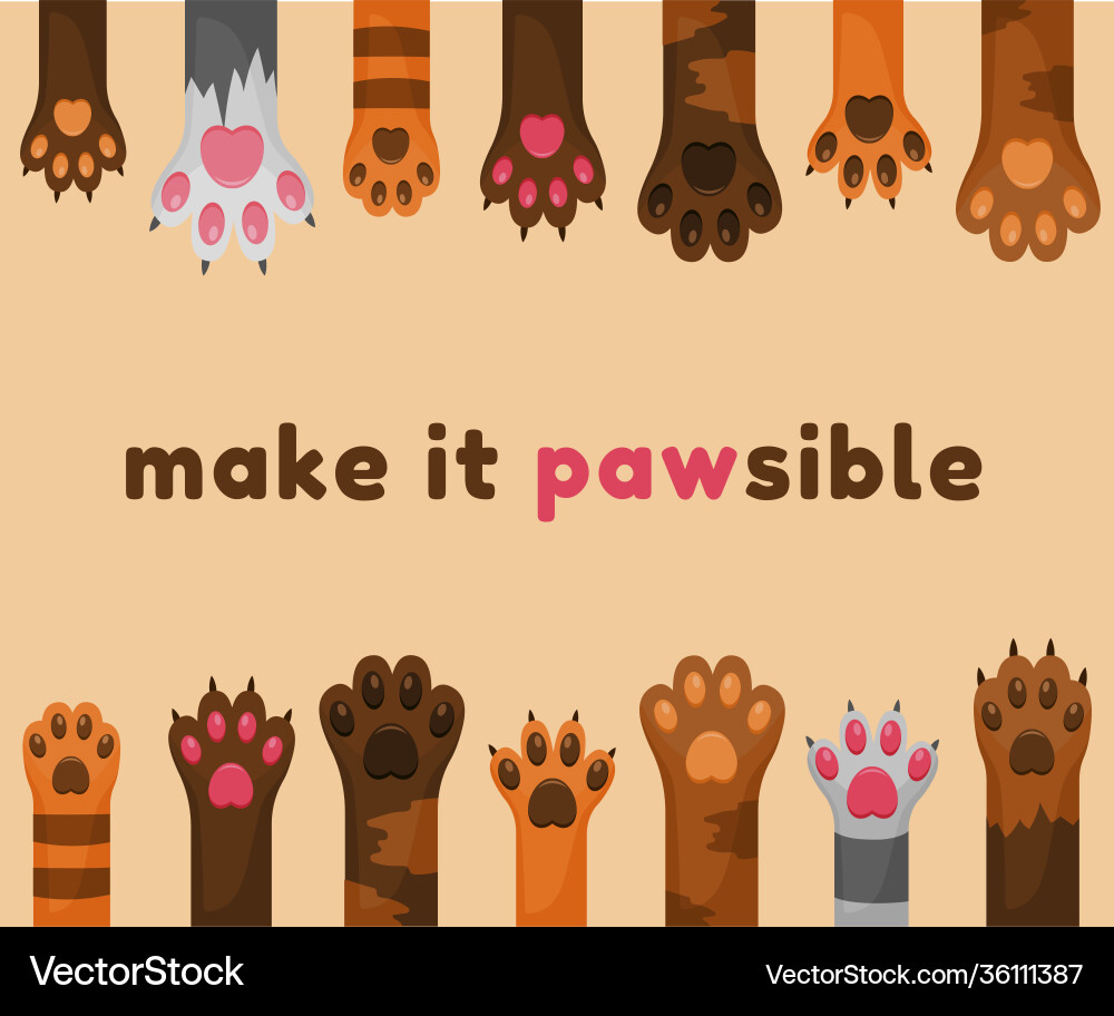 Animal Paws Background