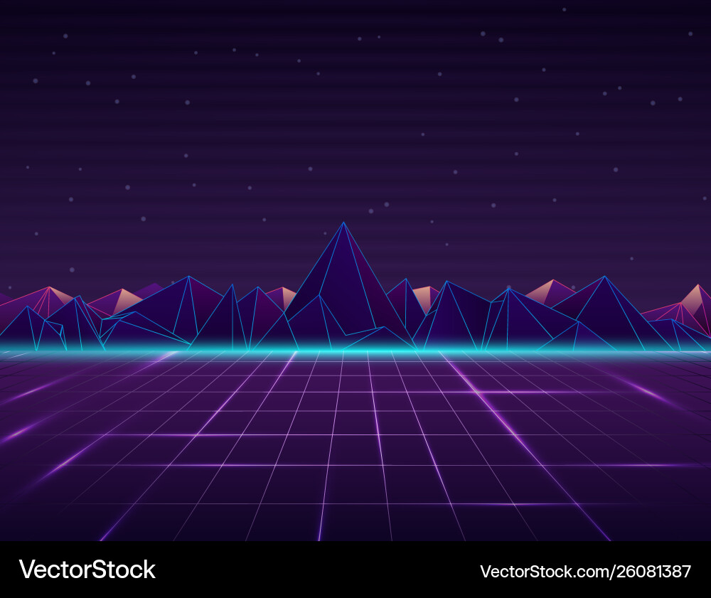 Background in style 80s Royalty Free Vector Image
