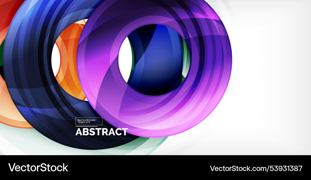 Circles round elements ring shapes premium Vector Image