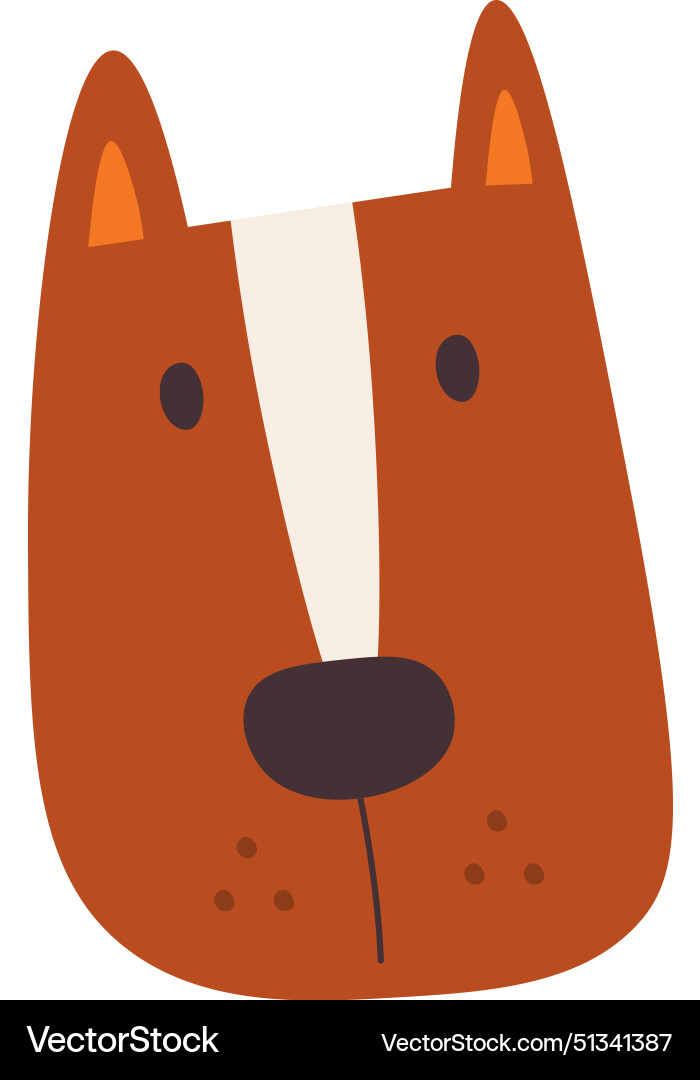 Dog animal portrait Royalty Free Vector Image - VectorStock