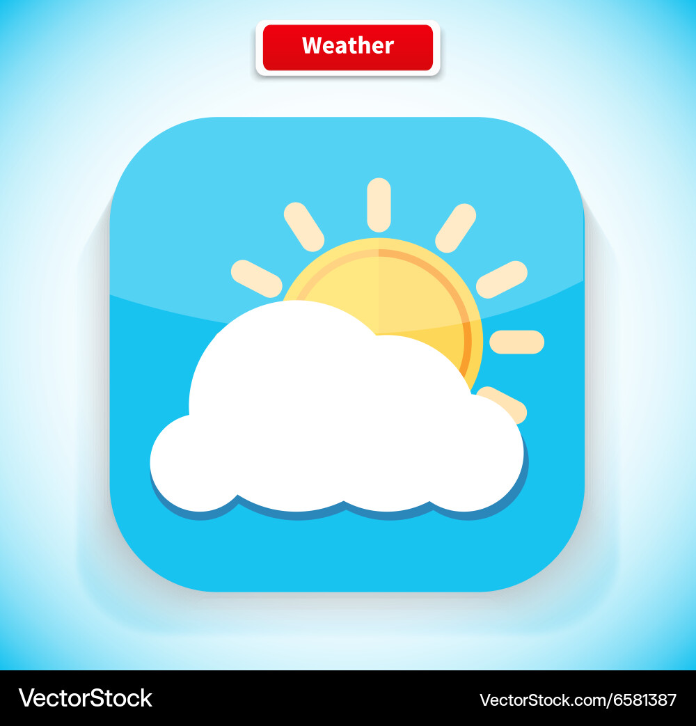 Modern Weather Icon Royalty Free Vector Image - VectorStock