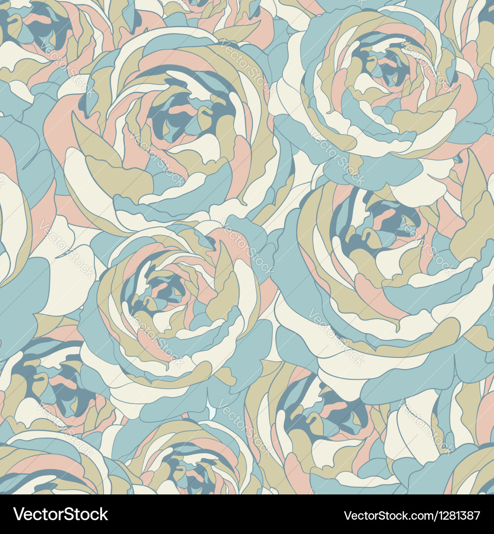 Ornate floral seamless texture Royalty Free Vector Image