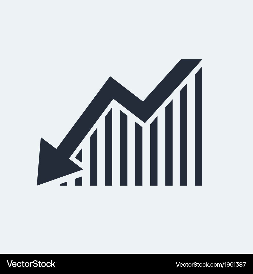 Statistic flat icon Royalty Free Vector Image - VectorStock