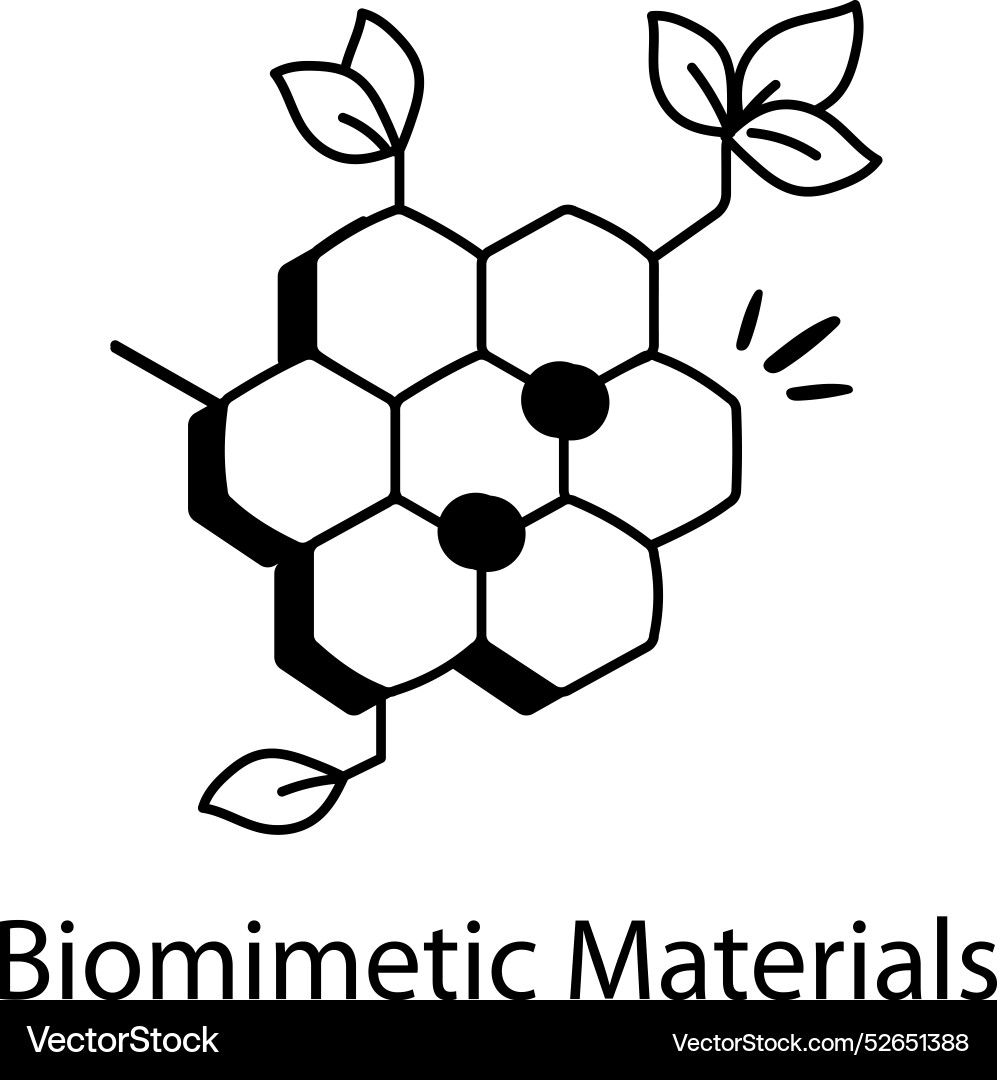 Biomimetic materials Royalty Free Vector Image