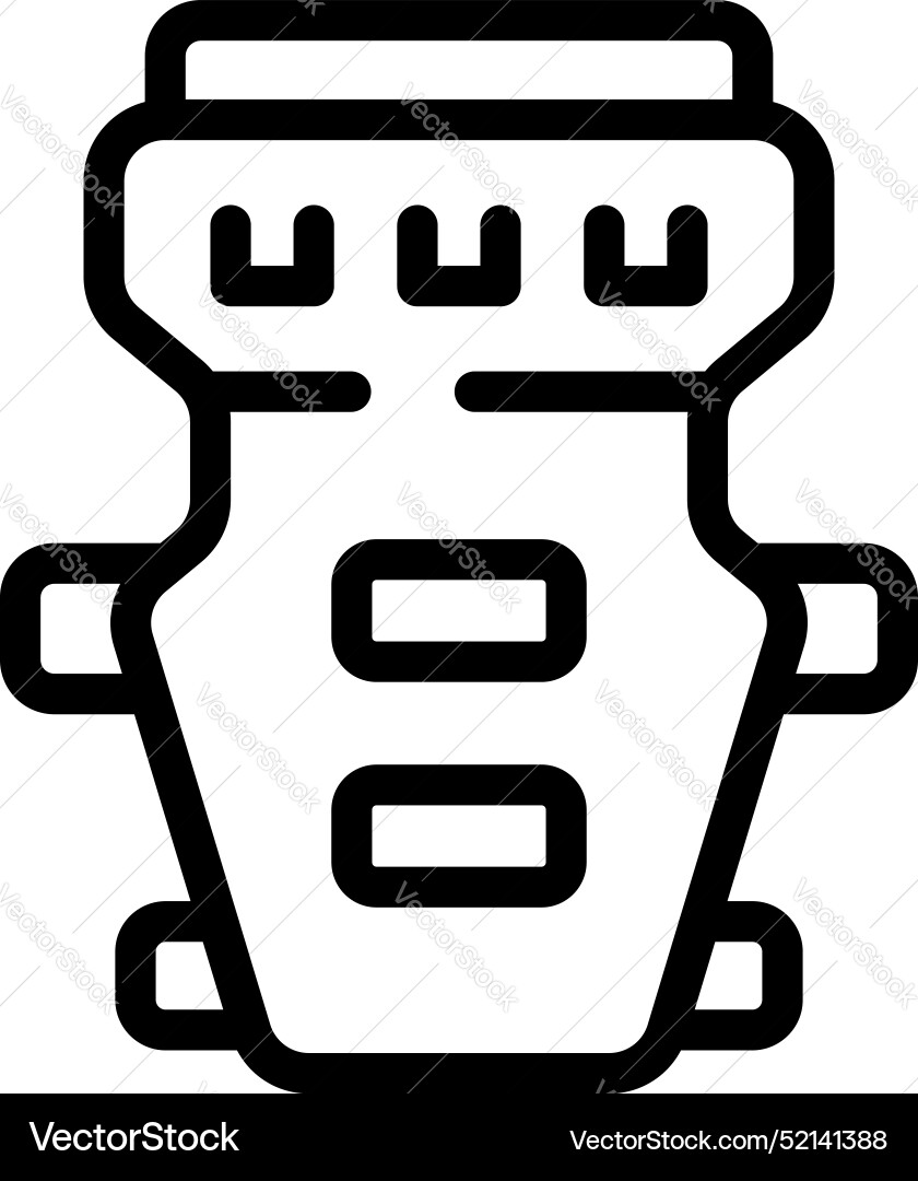 Car engine generating power for transportation Vector Image