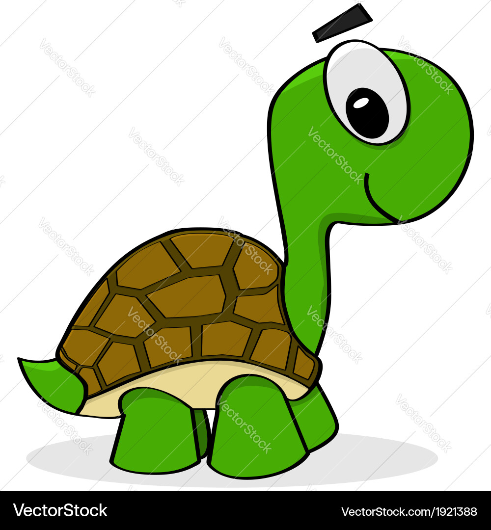 Cartoon turtle Royalty Free Vector Image - VectorStock