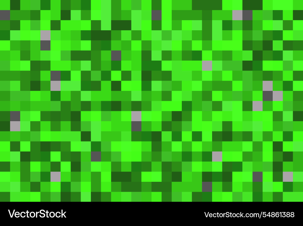 Pixel Grass Texture Background Royalty Free Vector Image